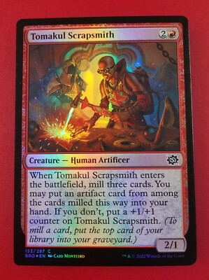 1x Tomakul Scrapsmith | FOIL | The Brothers' War | MTG Magic Cards | eBay
