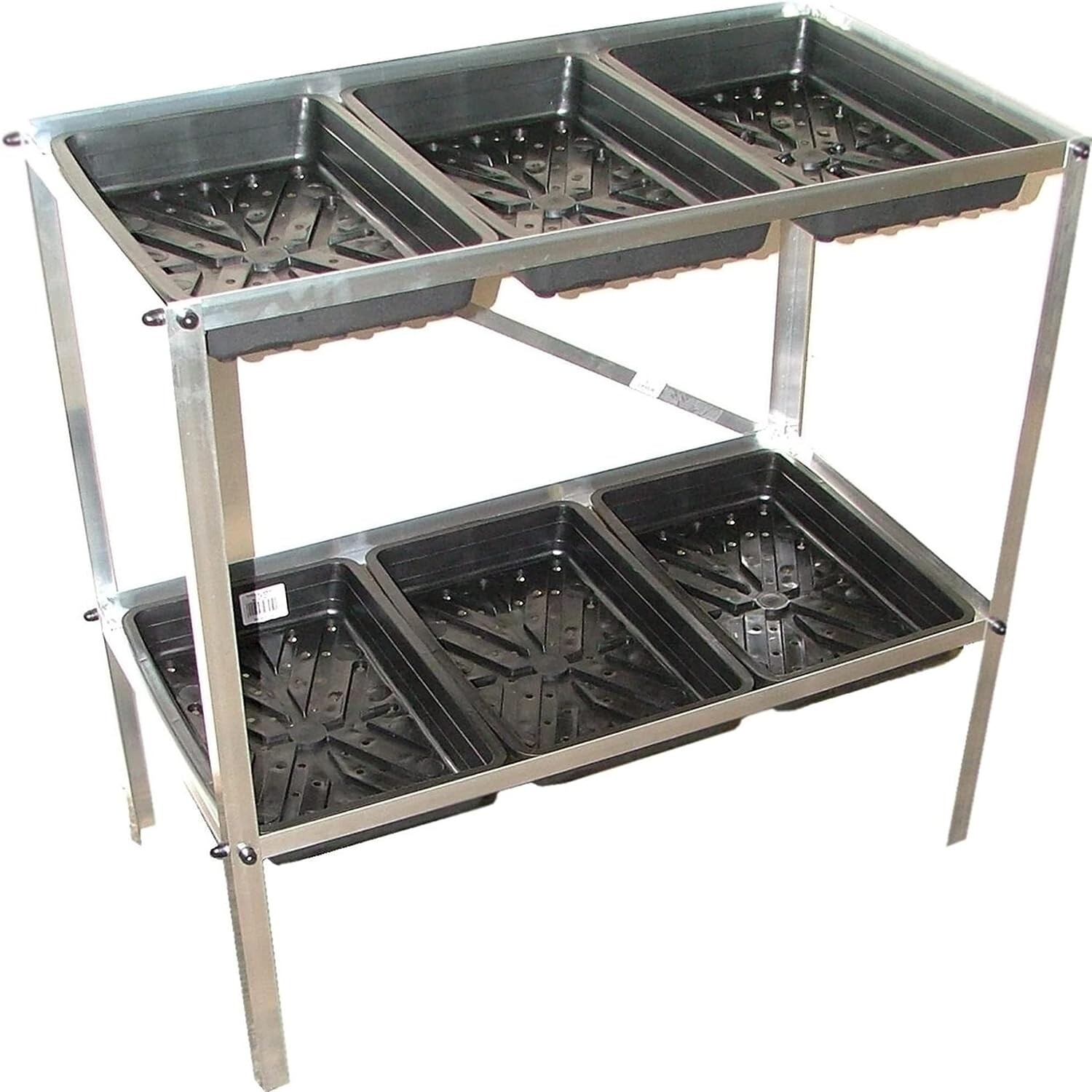 seed tray rack greenhouse staging seed tray stand rack and trays 77 x ...