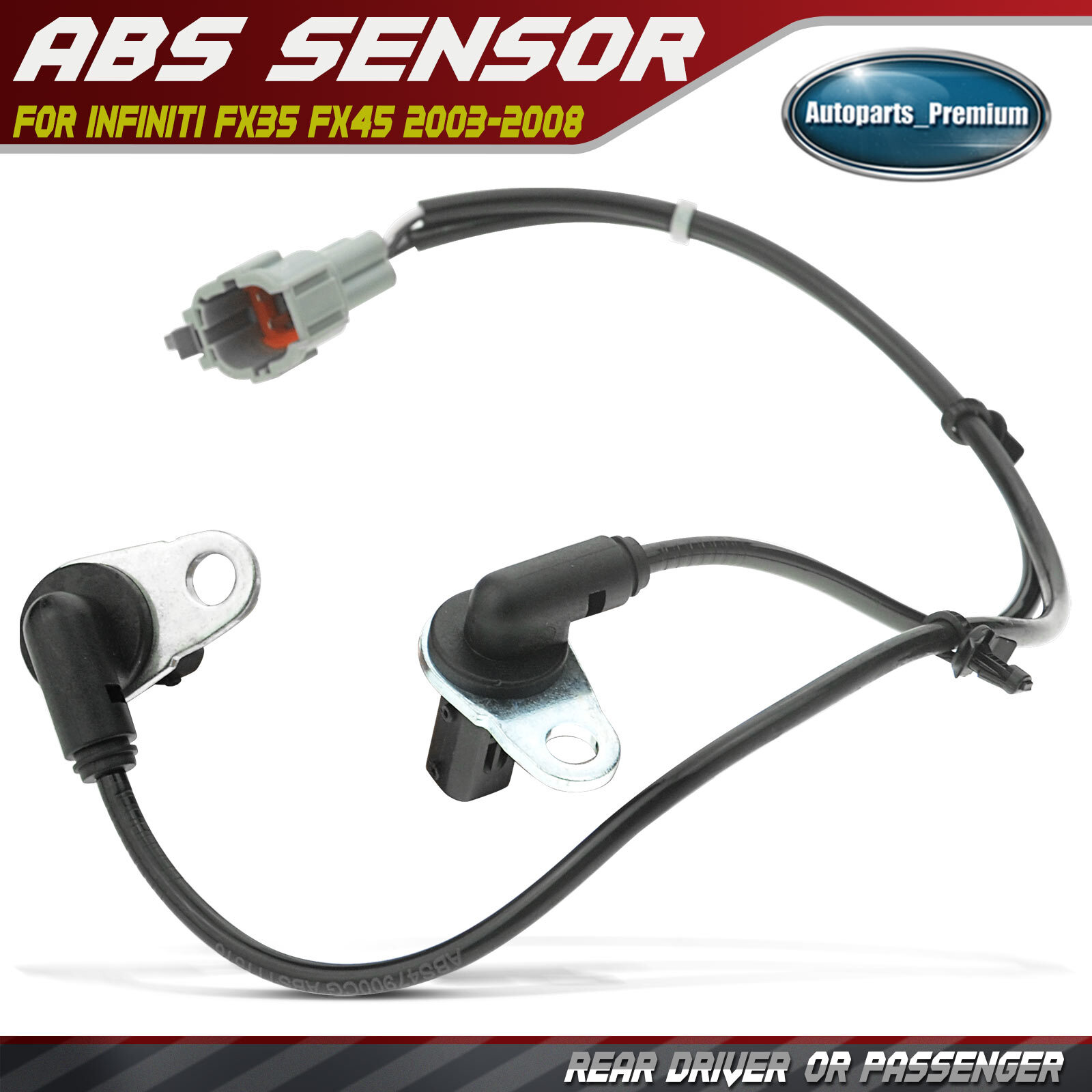 ABS Wheel Speed Sensor for Infiniti FX35 FX45 2003-2008 Rear Left or ...