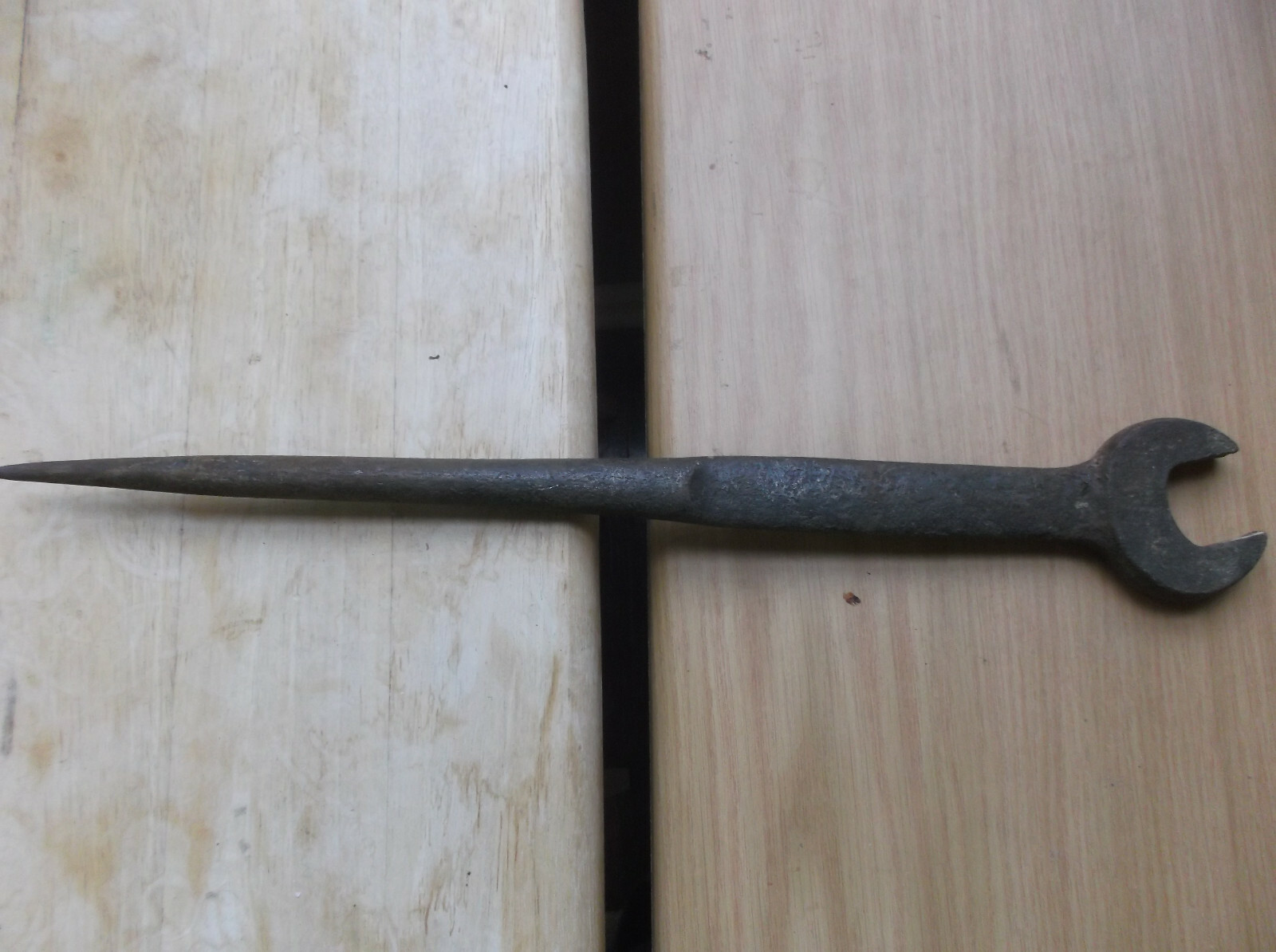 Vintage Spud Pointed End Steel Iron Workers forged Wrench | eBay
