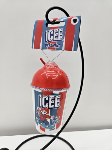 Icee Slushie Ornament Shatterproof Decoupage 4" Novelty Decor | eBay