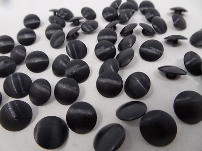 Vintage Black Fine Parallel Lines Shank Buttons 13mm Lot of 100 B123-9 ...