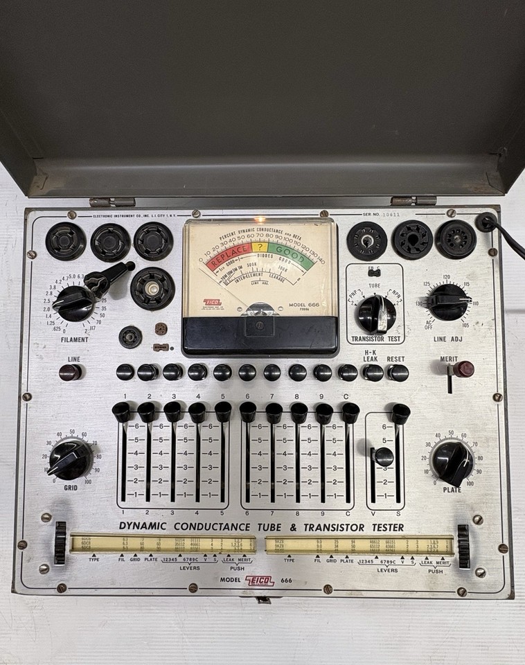 Vintage Eico 666 Tube Tester Powers On | eBay