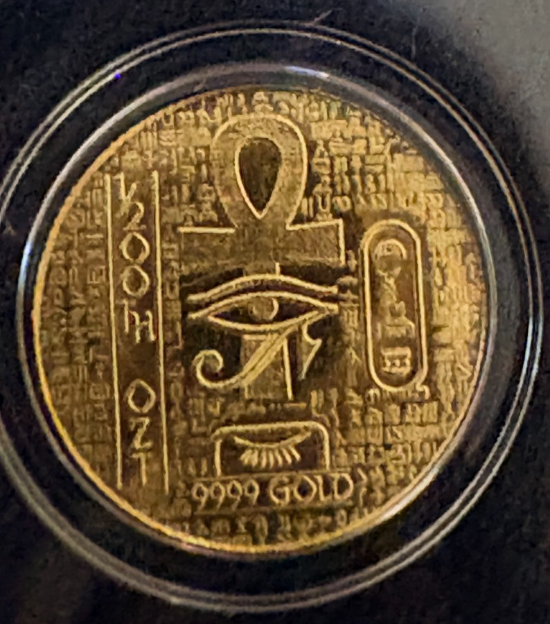 1/200 oz Monarch Egyptian Scarab .9999 Fine Gold Round-Great Gift | eBay
