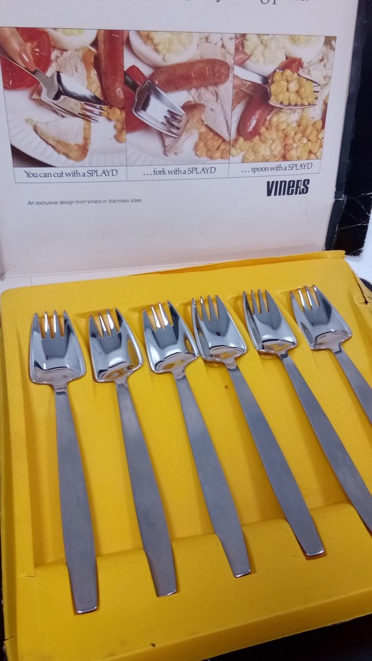 Vintage Viners Splayds Set of 6 by McArthur with Original Box | eBay UK