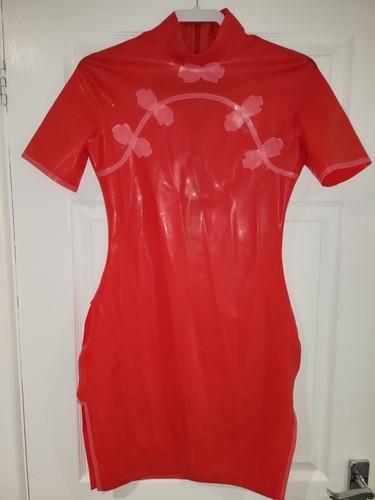 NEW Latex Rubber Chinese Cheongsam Dress UK | eBay UK
