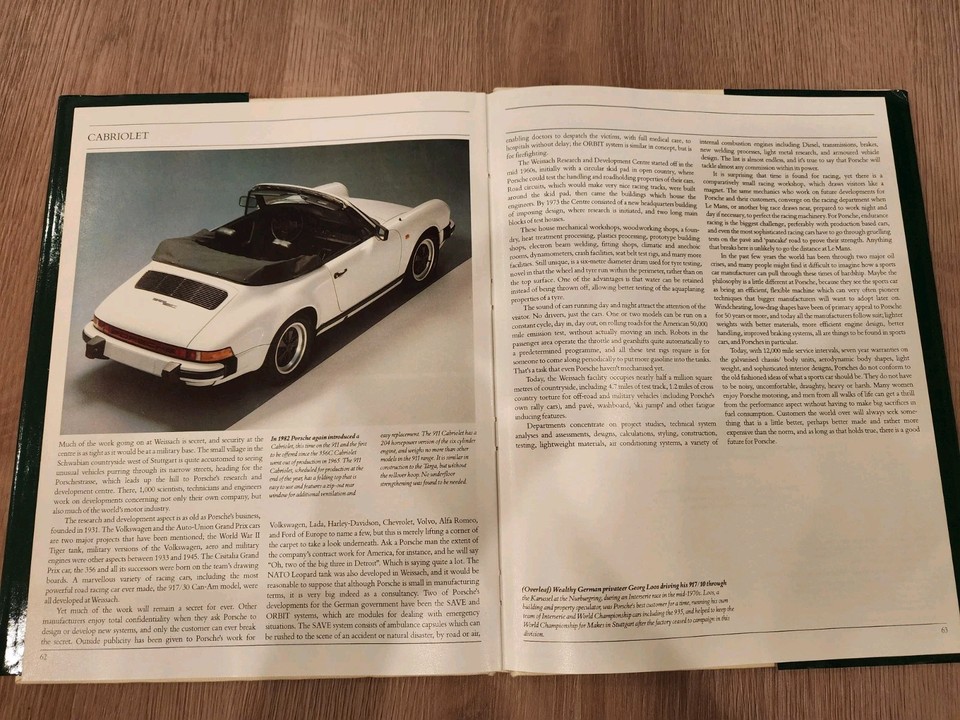 RARE Porsche Hardcover Book Michael Cotton Jacky Ickx Racing 911 944 ...
