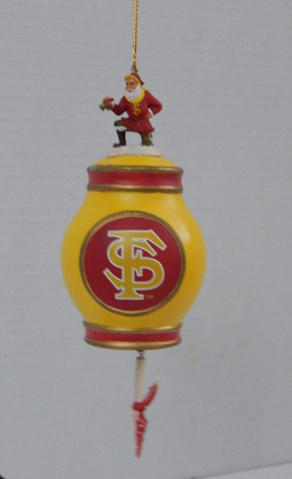 College Treasures * Florida State Seminoles Christmas Ornament * Bell w ...