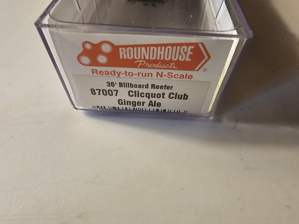N Scale Cliquot Club Ginger Ale Car#1506 Reefer Car Roundhouse Item ...