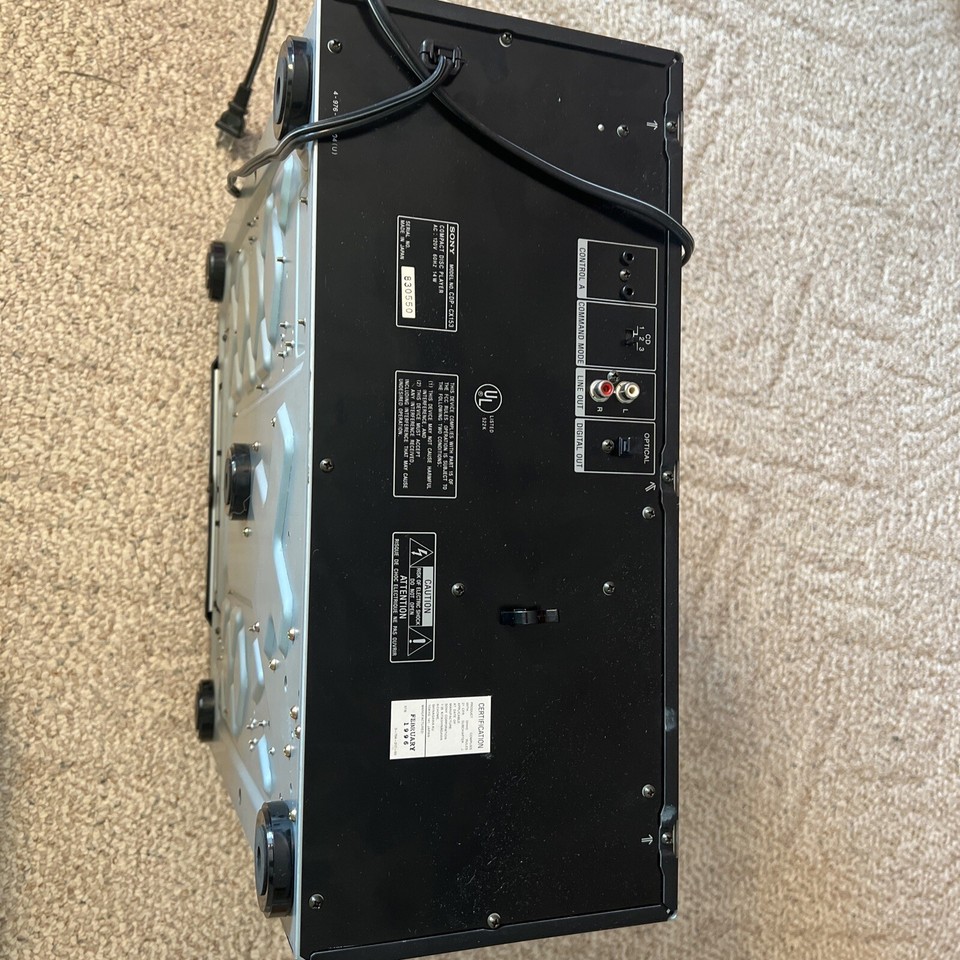 Sony Model CDP-CX153 Mega Storage 100 Disc CD Compact Disc Player ...