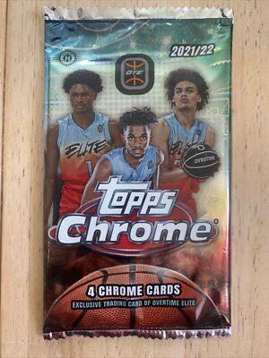 (1) ONE 2021-22 Topps Chrome OTE Basketball Hobby Pack - Overtime Elite ...