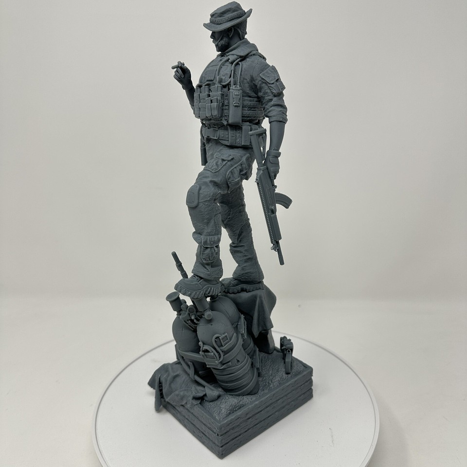Call of Duty - Captain Price - Statue 3D Print 1:10 Scale Unpainted ...