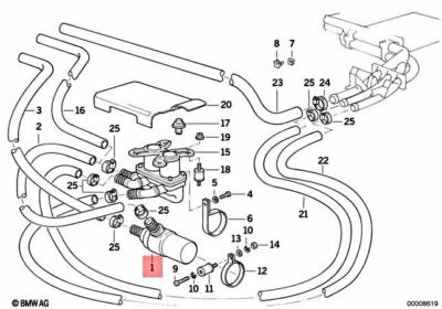 Genuine BMW M5 Z3 E30 E31 E32 E34 E36 316i Additional Water Pump ...