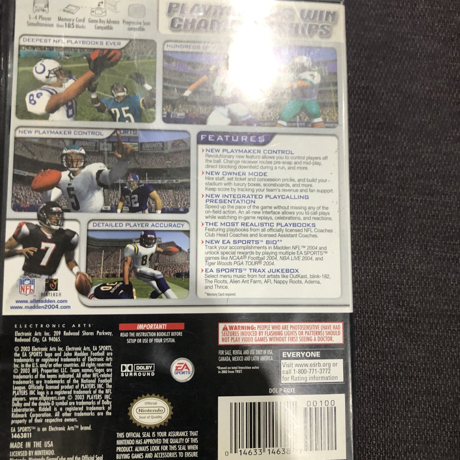 Madden NFL 2004 (Nintendo GameCube, 2003) for sale online | eBay