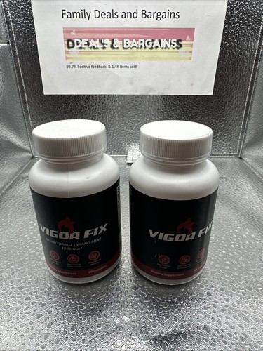 (2 Pack) Vigor Fix Male Health Pills to Enhance Masculine Vitality and ...