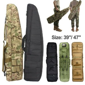 Large Padded Camo /Green /Black Air Rifle Gun Carry Case Bag Slip Soft ...
