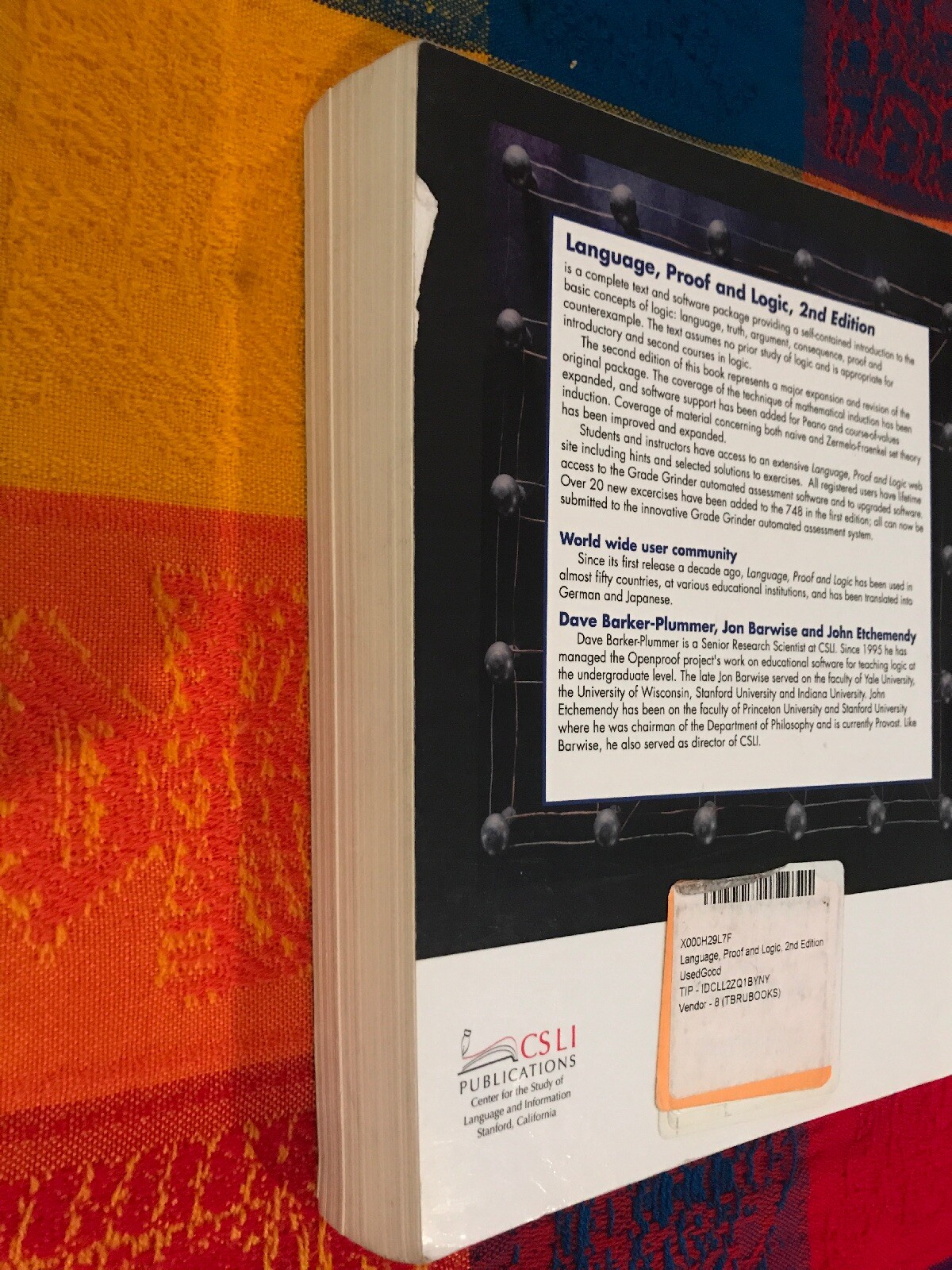 Language, Proof and Logic by Jon Barwise and John Etchemendy (1999 ...