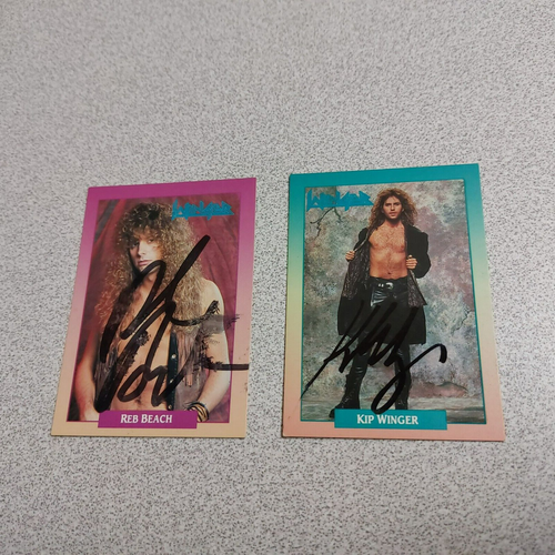 Winger Reb Beach Kip Winger Signed MusiCard Trading Card READ | eBay