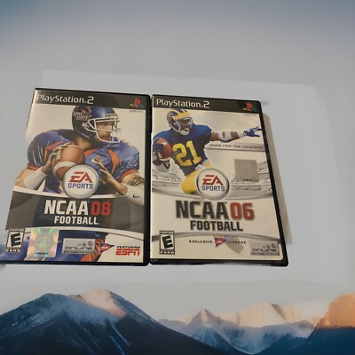 NCAA Football 06 And NCAA 08 (Sony PlayStation 2)Disc/case/instructions ...