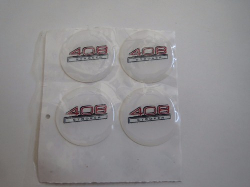 FORD 408 STROKER 351W STROKER MUSTANG EMBLEM LOGO WHEEL CENTER CAP ...