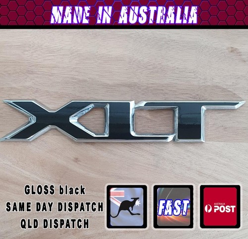 badge overlay fits Ford Ranger XLT GLOSS BLACK finish 4wd Ute Sticker ...