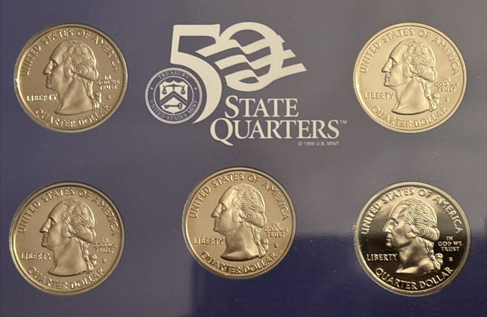 State Quarters Proof Set (one year) - U.S. Mint 1999-2008 OGP COA ...