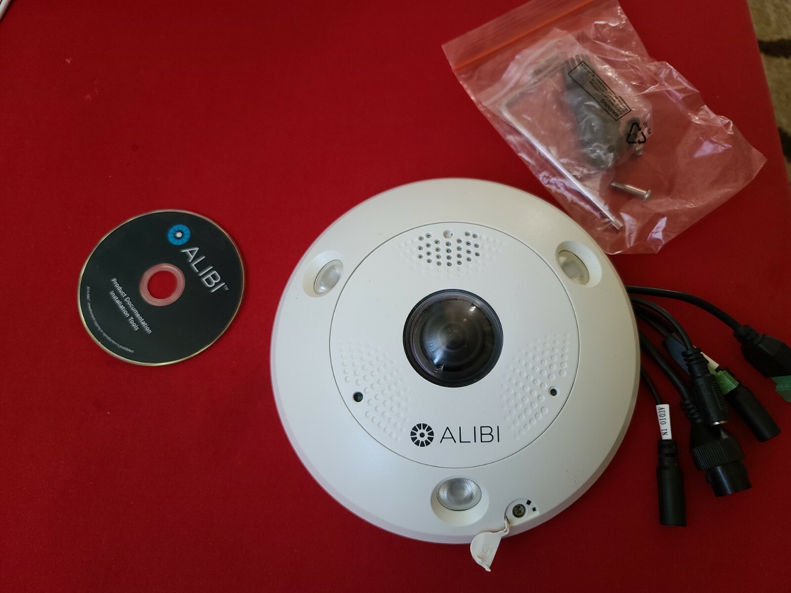 Alibi 6MP Outdoor Fisheye Panoramic Dome Security Camera 360 Degree ...