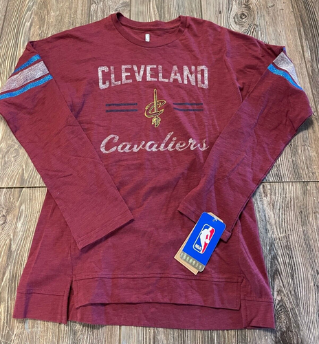 NWT Girls Cleveland Cavaliers Cute Maroon Long Sleeve Logo Shirt Size ...