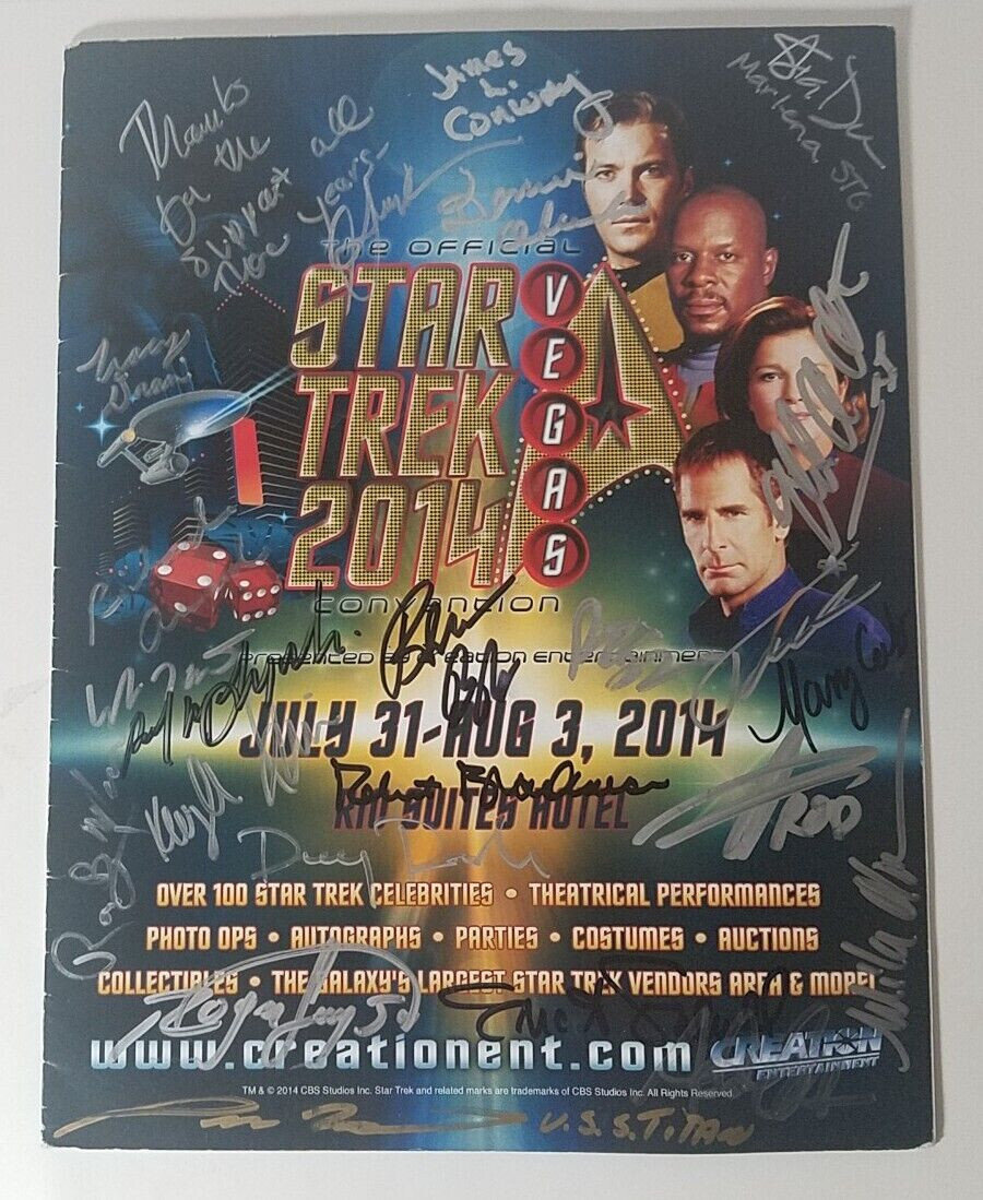 Star Trek Autographs Lot of 30 Hand Signed Autographed Vegas Con ...