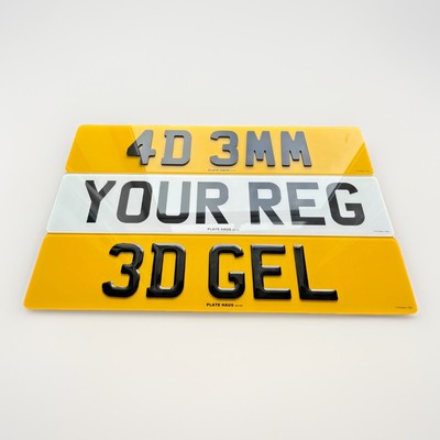 100% ROAD/MOT Legal Premium Number Plates - Various Styles - 2D/3D/4D ...