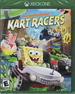 Nickelodeon Kart Racers Xbox One Sealed/New SpongeBob Slime Filled Race ...