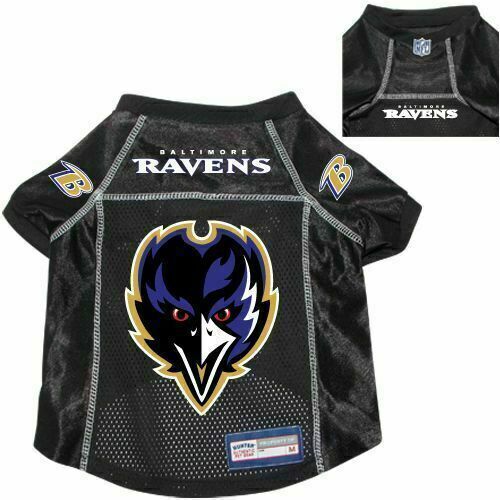 BALTIMORE RAVENS BLACK DOG CAT PREMIUM JERSEY ALTERNATE w/ NAME TAG ...