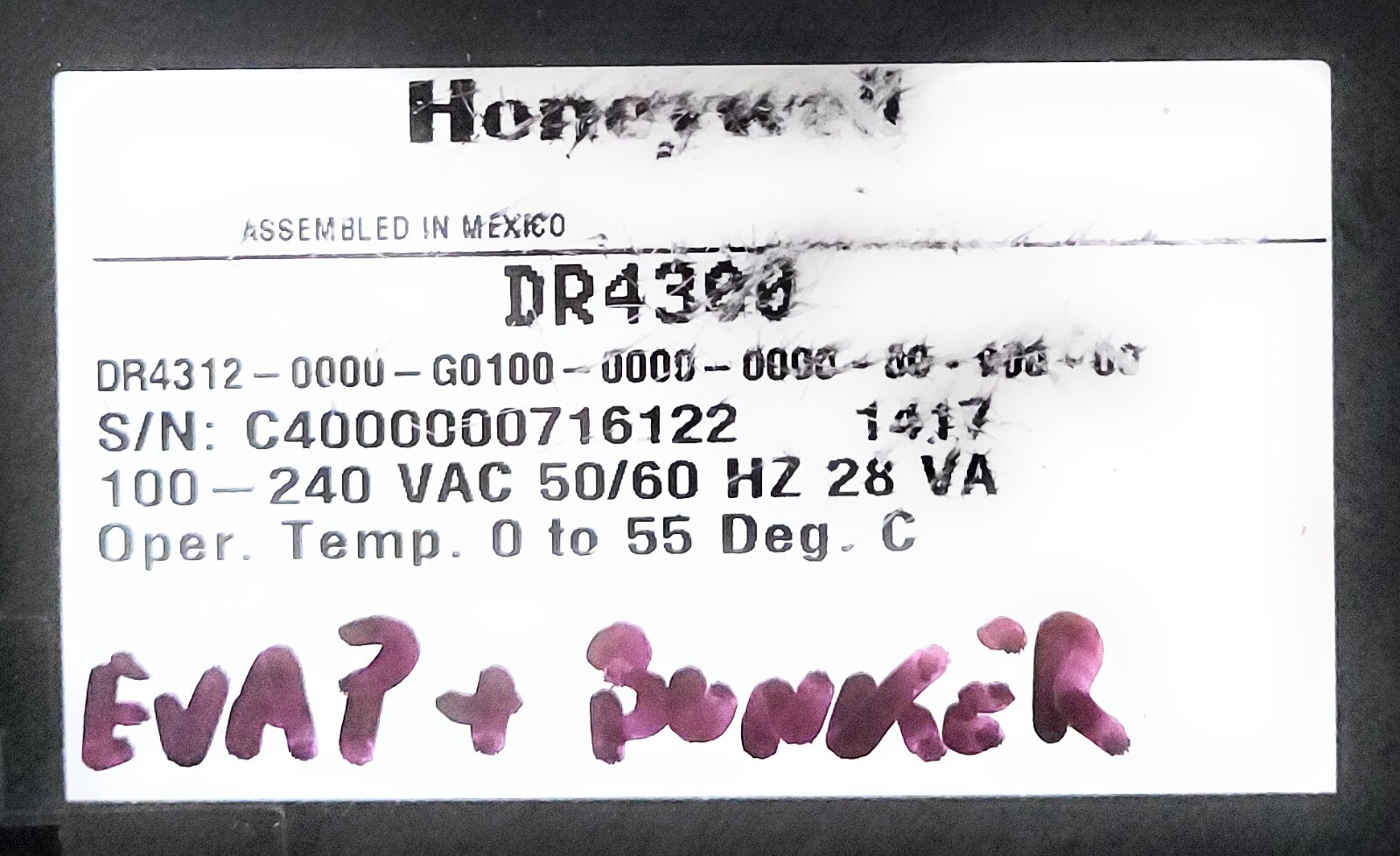 Honeywell DR4300 Chart Recorder With Display DR4312-0000-G0100 for sale ...