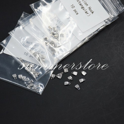 10 Pcs/Pack Dental Orthodontic Traction Hook Caplin Hook Rectangle Base ...