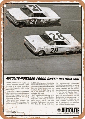 METAL SIGN - 1963 Fords Sweep Daytona 500 Vintage Ad | eBay