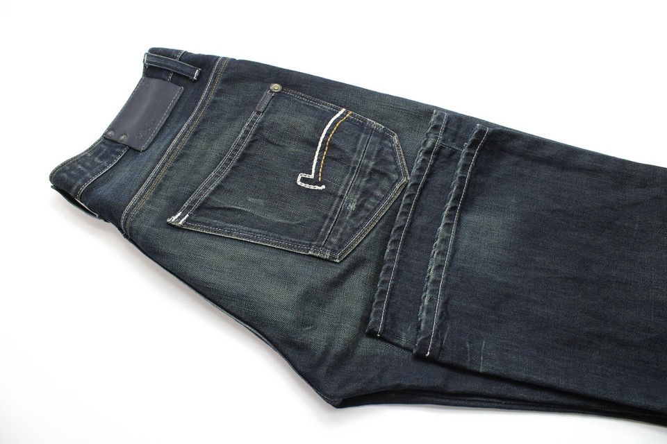 G-STAR Coder Straight Jeans Men's W31/L32 Button Fly Faded Denim Dark ...