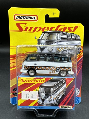 2020 Matchbox Superfast #04 WHITE 59 VOLKSWAGEN VW MICROBUS free ...