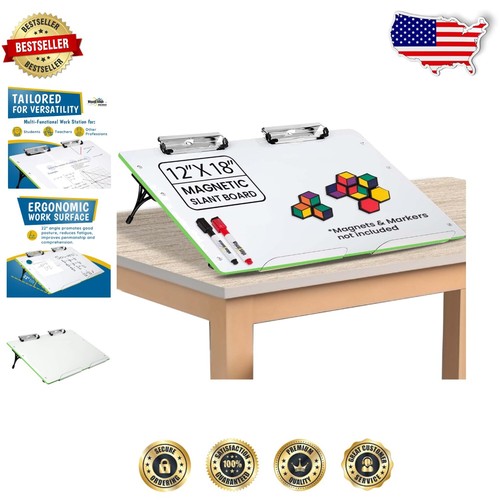 Adjustable Ergonomic Slant Board with Magnetic Whiteboard for Writing ...