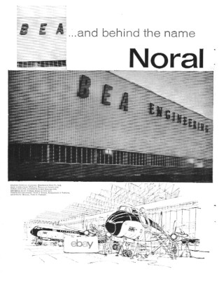 BEA BRITISH EUROPEAN AIRWAYS 1960 2 PG LONDON AIRPORT NORAL ALUMINIUM ...