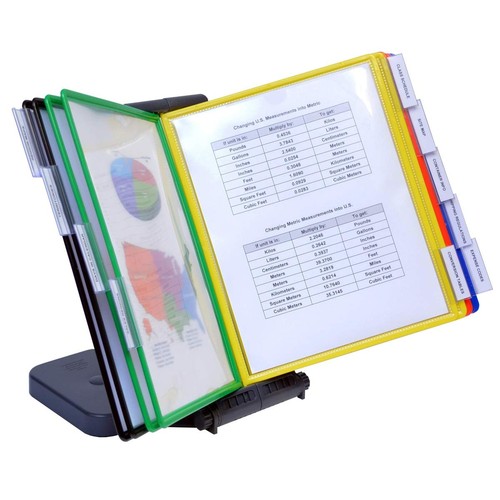 Ultimate Office AdjustaView 10-Pocket Desk Reference Organizer with ...