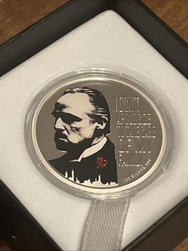 2022 Niue The Godfather 50th Anniversary 1oz Silver Red Rose Proof Coin ...