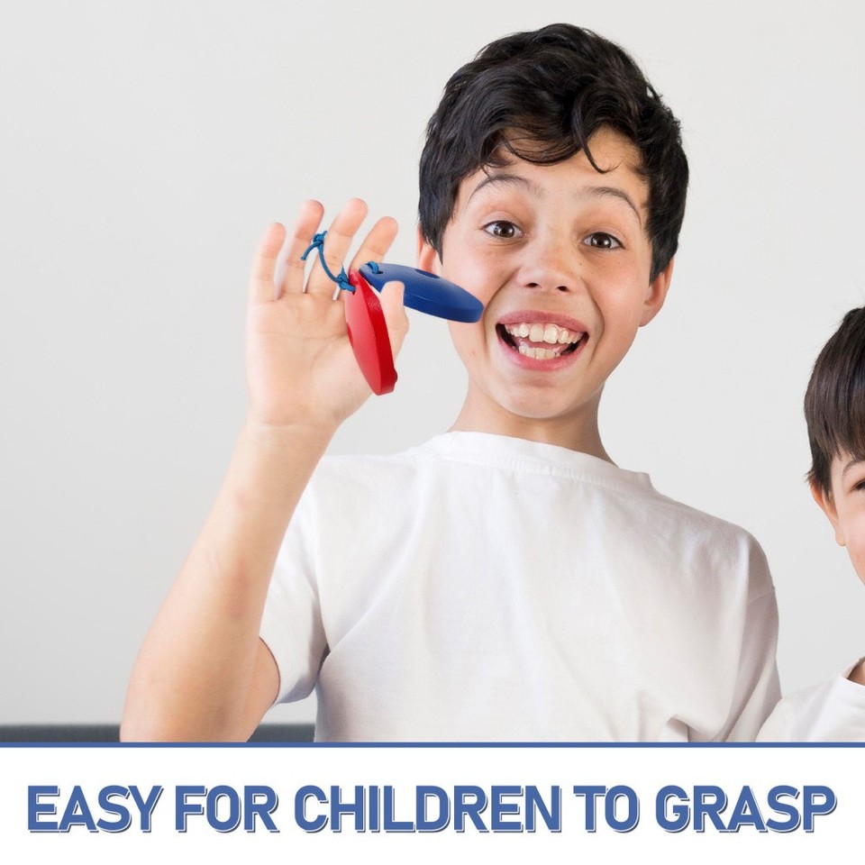 8 Pcs Kids Percussion Instrument Finger Castanets Wood Hand Clappers | eBay