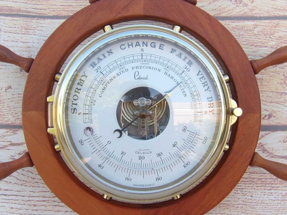 Colonial Nautical Compensated Precision Barometer Germany | eBay