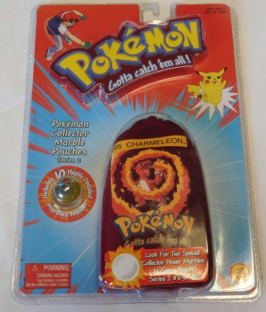 Pokemon Collector Marble Pouch Series 2 Charmeleon #05 Toy Biz Nintendo ...