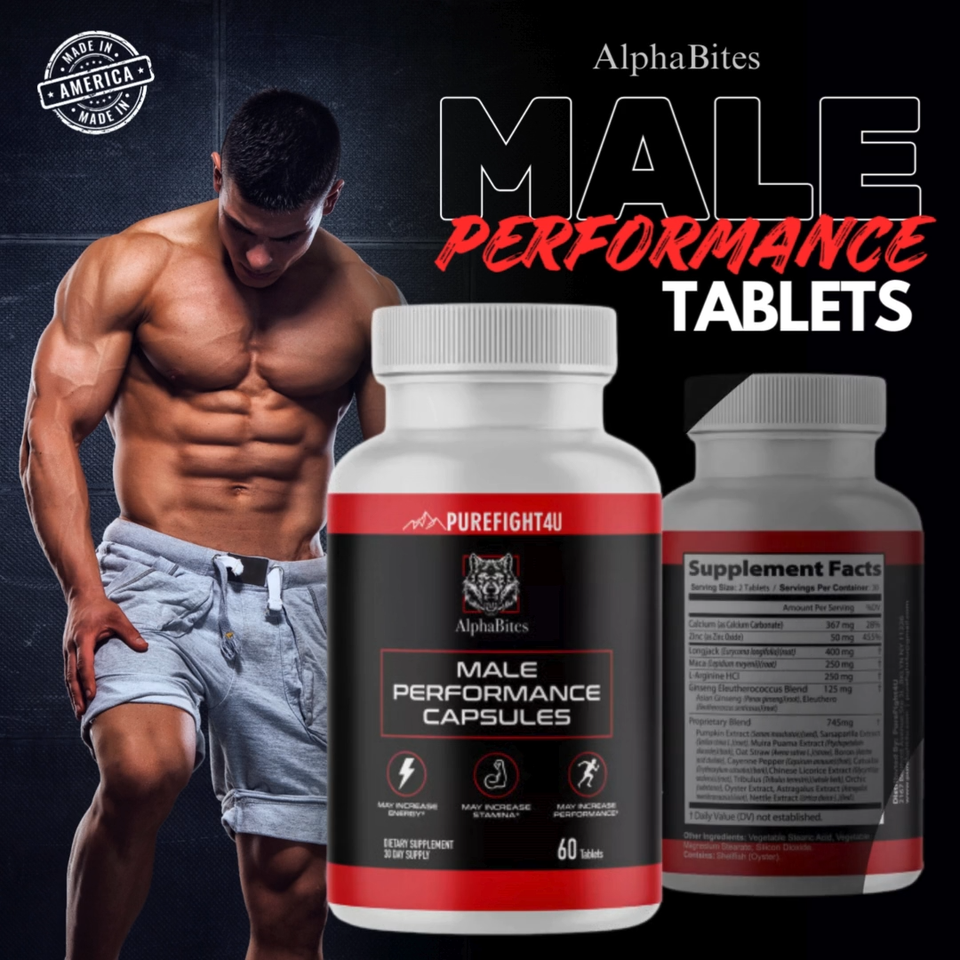 AlphaBites Male Performance to Boost Endurance Authentic 60 Tablets | eBay