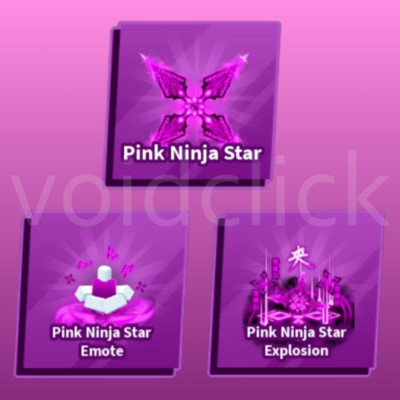 Pink Ninja Star [Full Set] (Blade Ball) | eBay