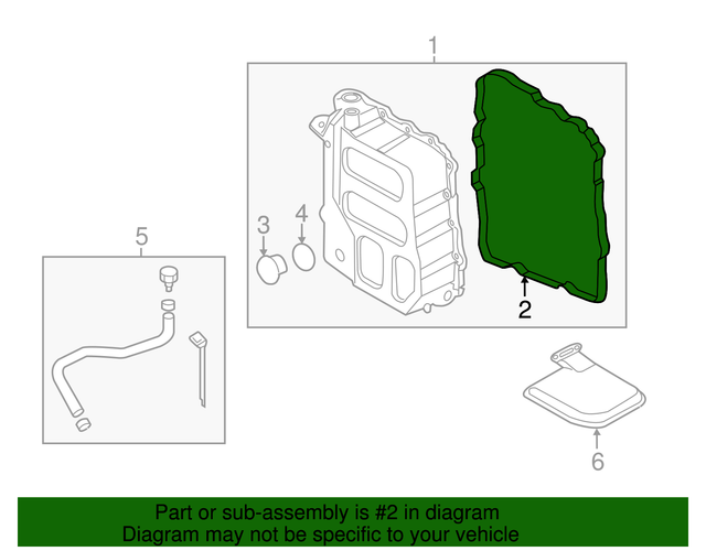 Genuine OEM Automatic Transmission Cover Gasket for Kia 452833B810 for ...