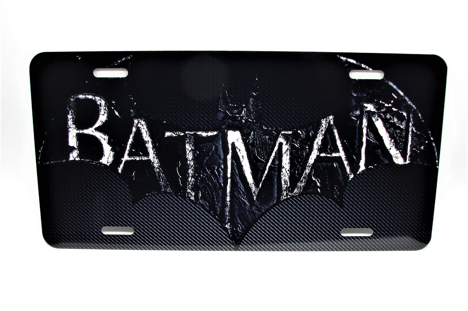 BATMAN CARBON FIBER LOOK BACKGROUND METAL NOVELTY CAR LICENSE PLATE ...