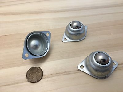 3 Pieces ball round Small Swivel Caster Wheel robot platform Fixed ...