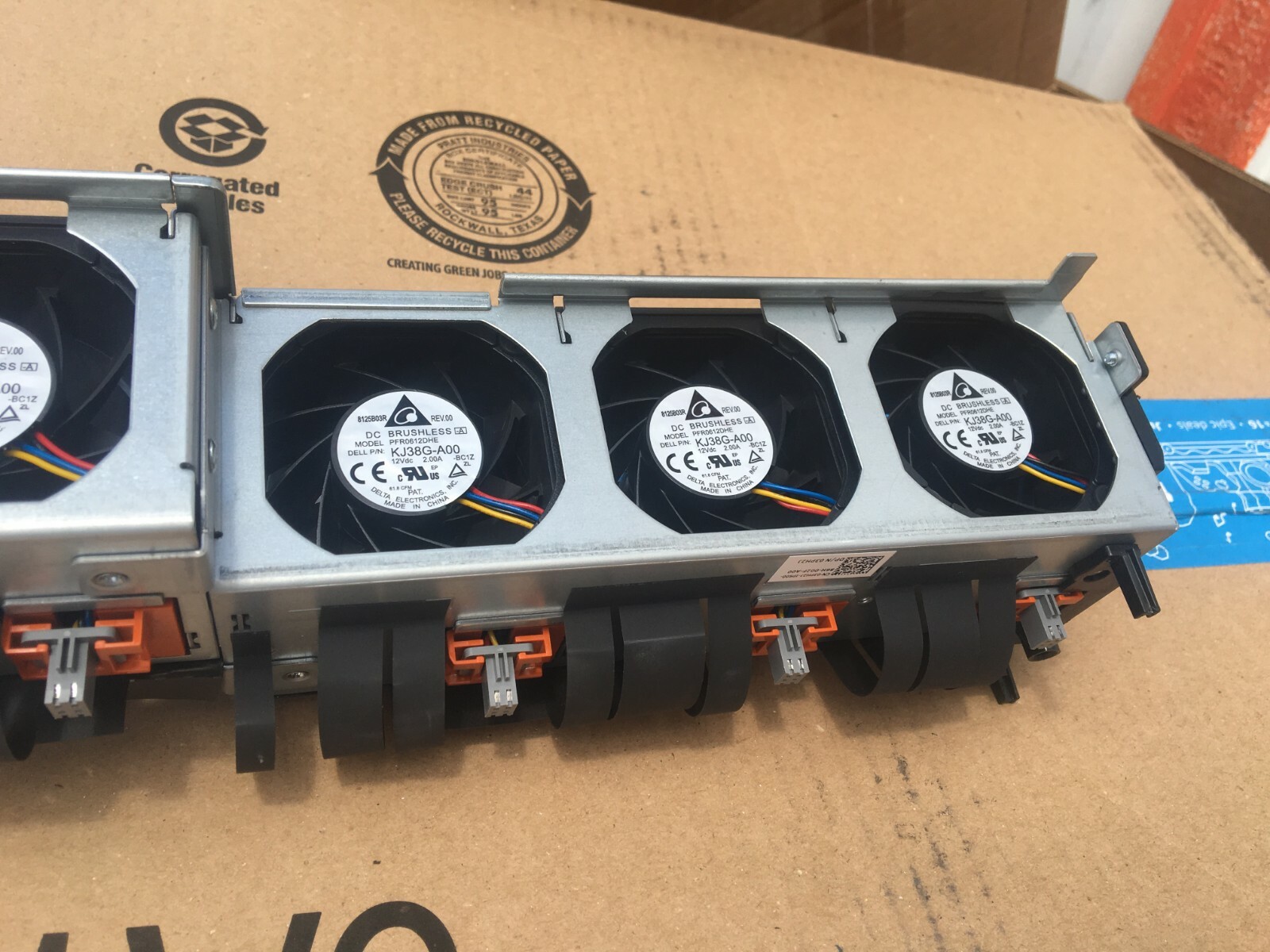 GENUINE DELL POWEREDGE VRTX 6 COOLING FAN ASSEMBLY ENCLOSURE BAY 7VM5P ...